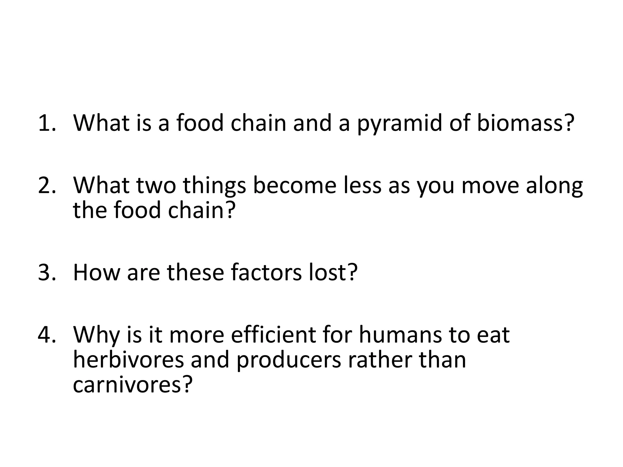 Mrs Abrey Lesson 27 efficient food production | PPTX