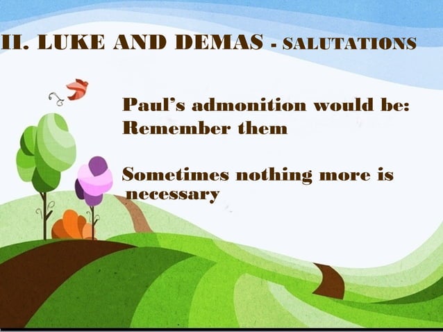 Lesson 27 Colossians 4:10-14 Team Work | PPT