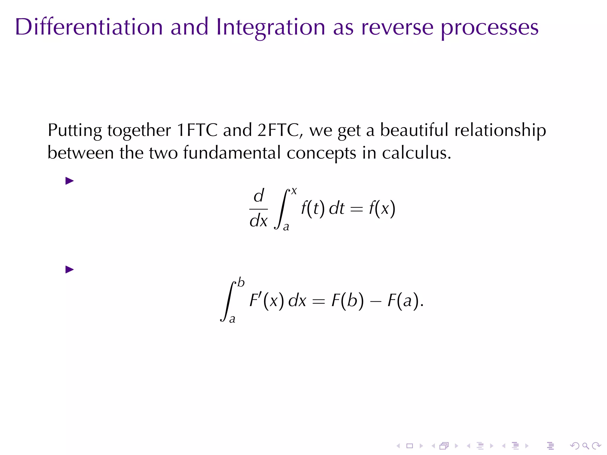 Lesson 28: The Fundamental Theorem of Calculus | PPT
