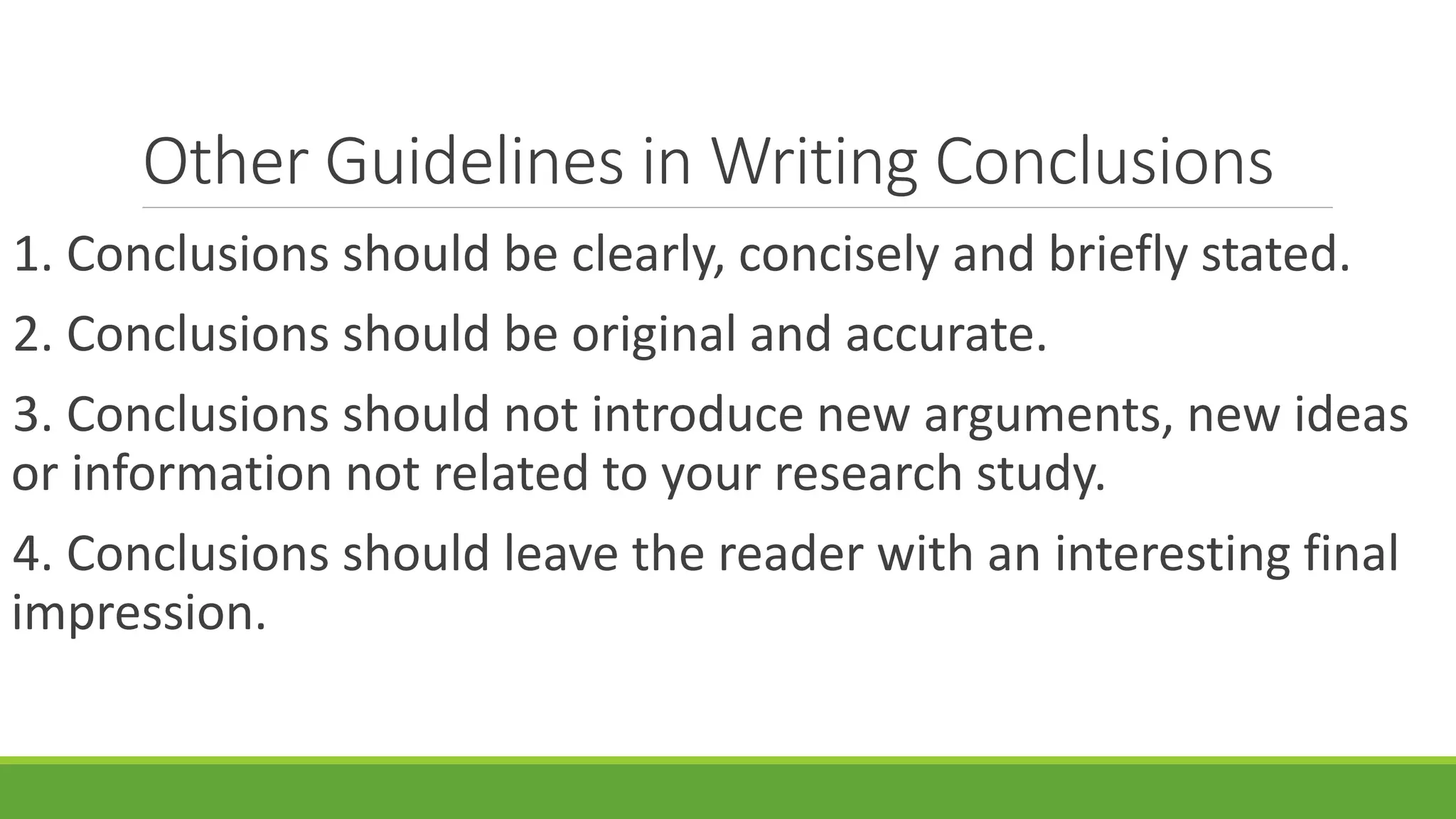 Lesson 28 drawing logical conclusions from research findings | PPTX