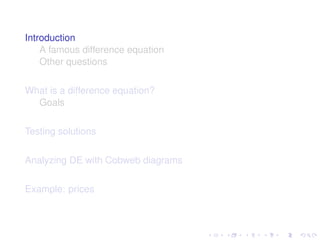 Lesson29 Intro To Difference Equations Slides | PDF