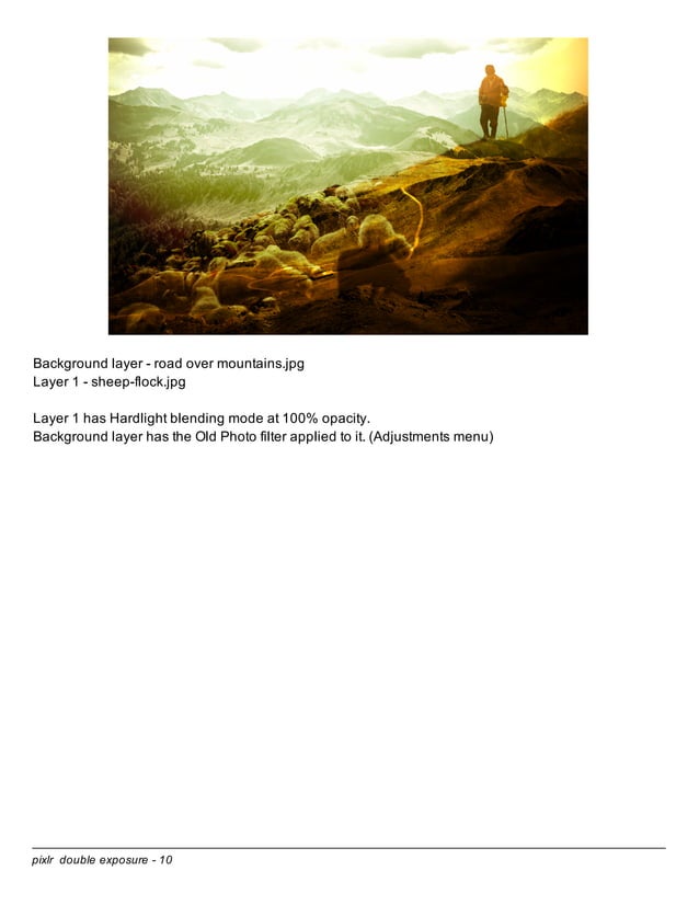 Pixlr - Lesson 29 worksheet Create an artistic double exposure | PDF Pixlr - Lesson 29 worksheet Create an artistic double exposure | PDF