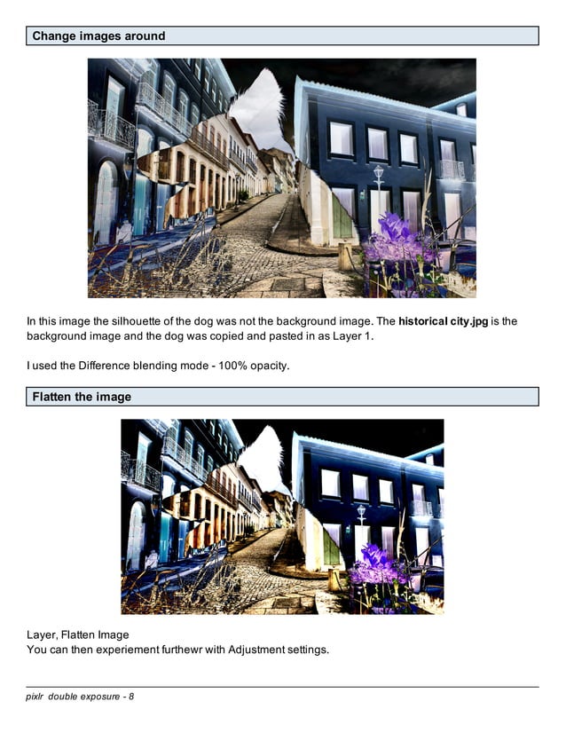 Pixlr - Lesson 29 worksheet Create an artistic double exposure | PDF Pixlr - Lesson 29 worksheet Create an artistic double exposure | PDF