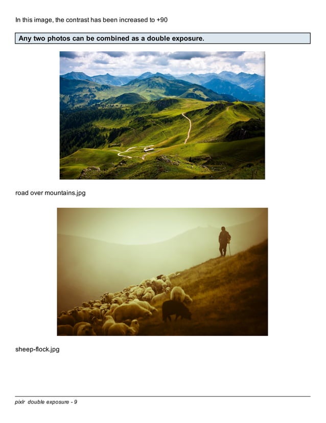 Pixlr - Lesson 29 worksheet Create an artistic double exposure | PDF Pixlr - Lesson 29 worksheet Create an artistic double exposure | PDF