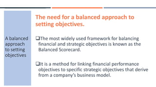 Lesson 2 a balanced approach to setting objectives | PPTX