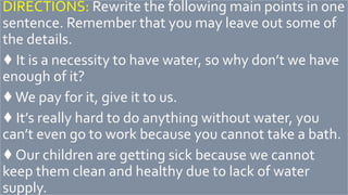 Connecting Ideas and Summing Up | PPT