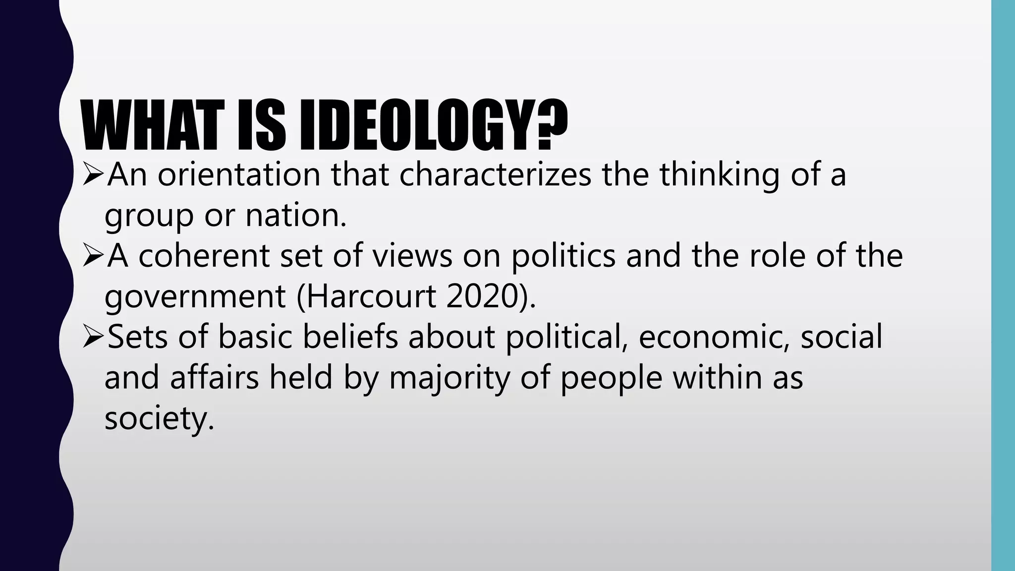 THE POLITICAL IDEOLOGIES / NATURE, TYPES AND CONSEQUENCES OF POWER | PPTX