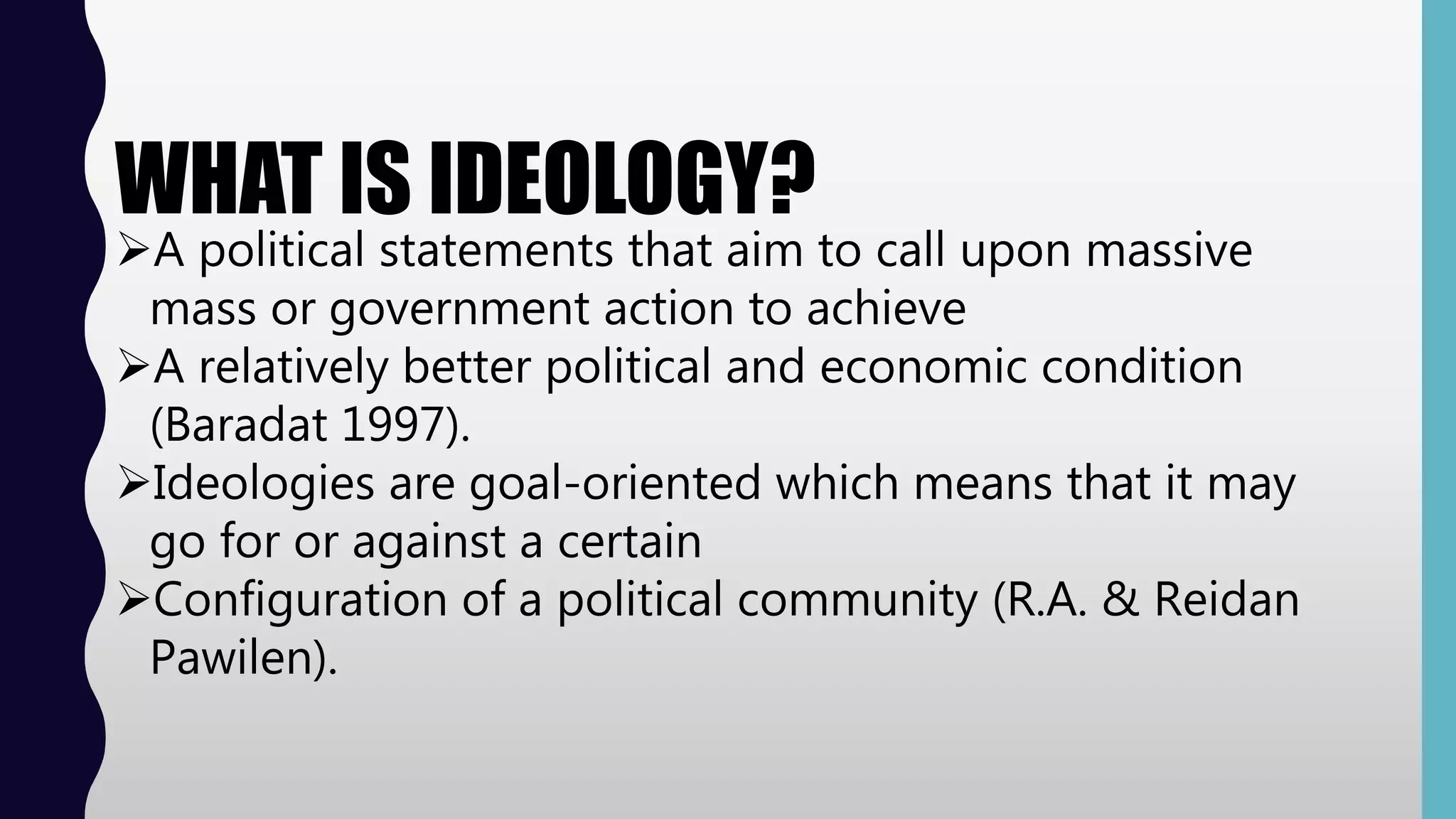 THE POLITICAL IDEOLOGIES / NATURE, TYPES AND CONSEQUENCES OF POWER | PPTX