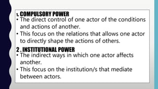 THE POLITICAL IDEOLOGIES / NATURE, TYPES AND CONSEQUENCES OF POWER | PPTX