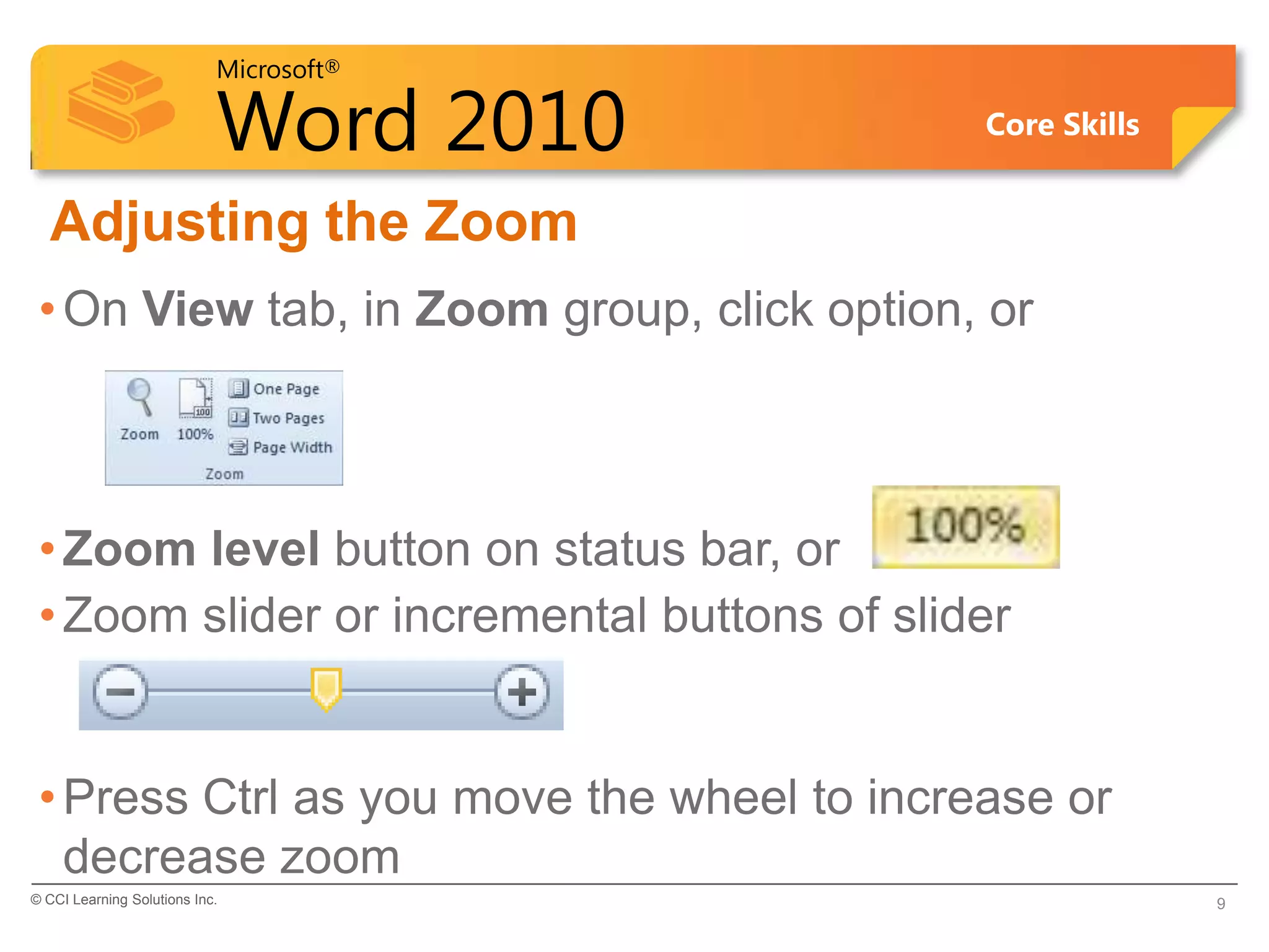 Word Lesson 2A PPT | PPTX