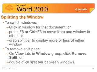 Word Lesson 2A PPT | PPTX