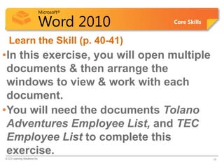 Word Lesson 2A PPT | PPTX