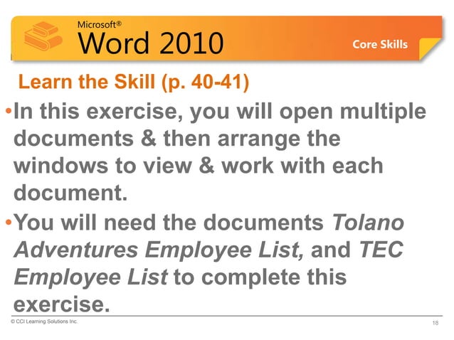Word Lesson 2A PPT | PPT