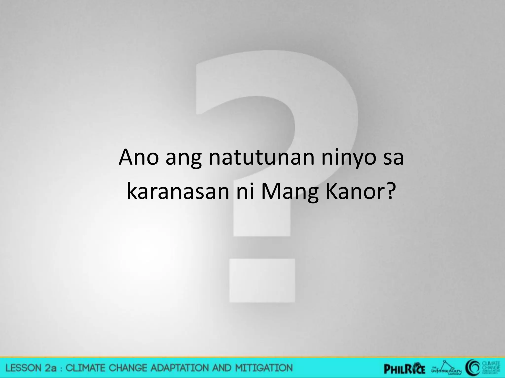 Climate Change: Adaptation and Mitigation - Palayamanan | PDF