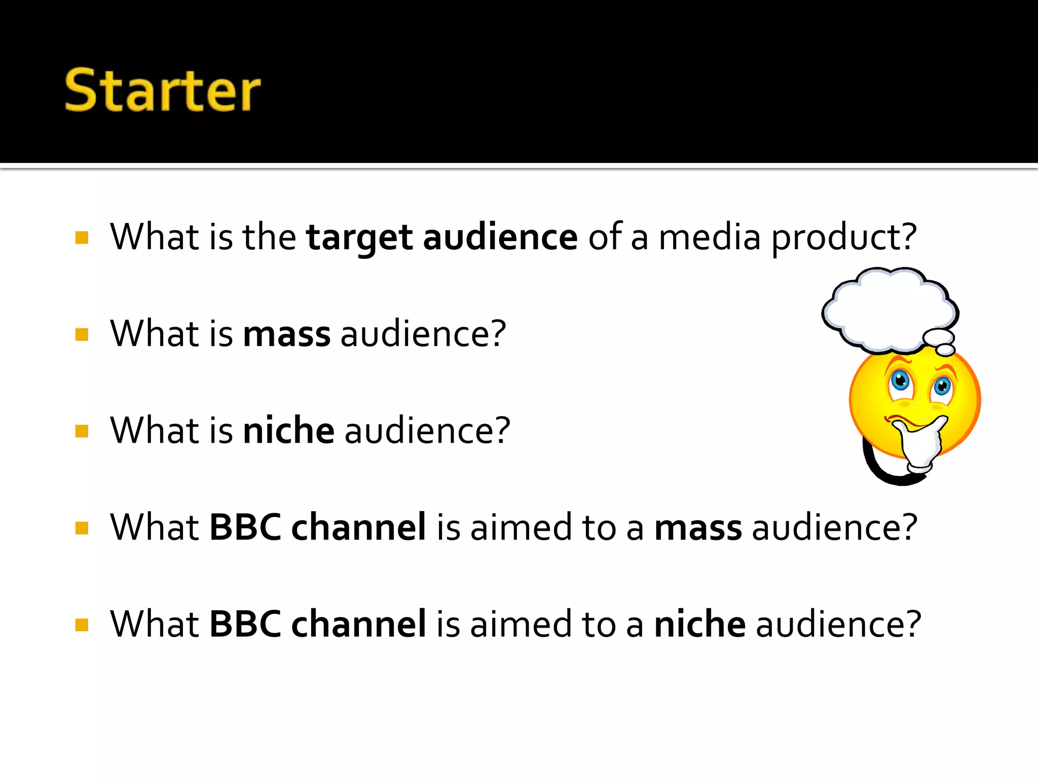 GCSE Lesson 2 Audience: Demographic profiling model | PPTX