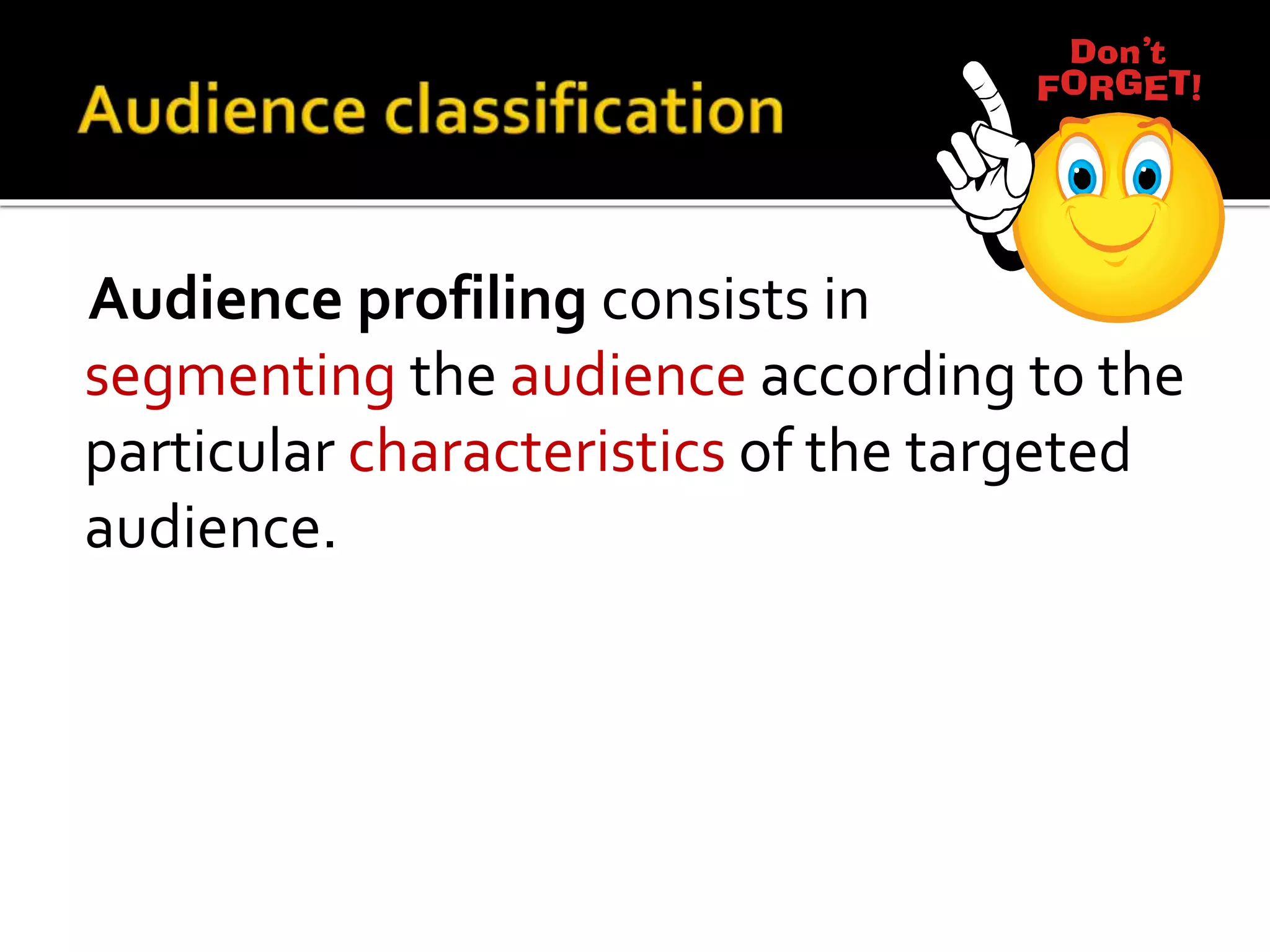 GCSE Lesson 2 Audience: Demographic profiling model | PPTX