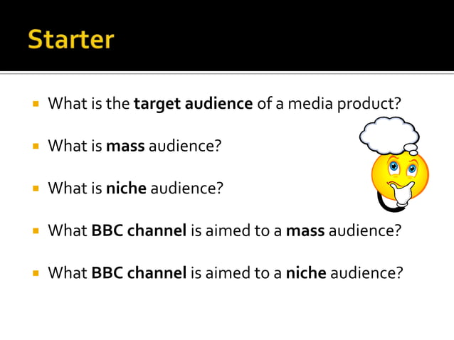 GCSE Lesson 2 Audience: Demographic profiling model | PPTX