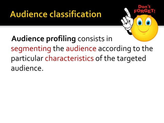 GCSE Lesson 2 Audience: Demographic profiling model | PPTX
