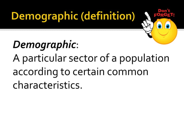 GCSE Lesson 2 Audience: Demographic profiling model | PPTX