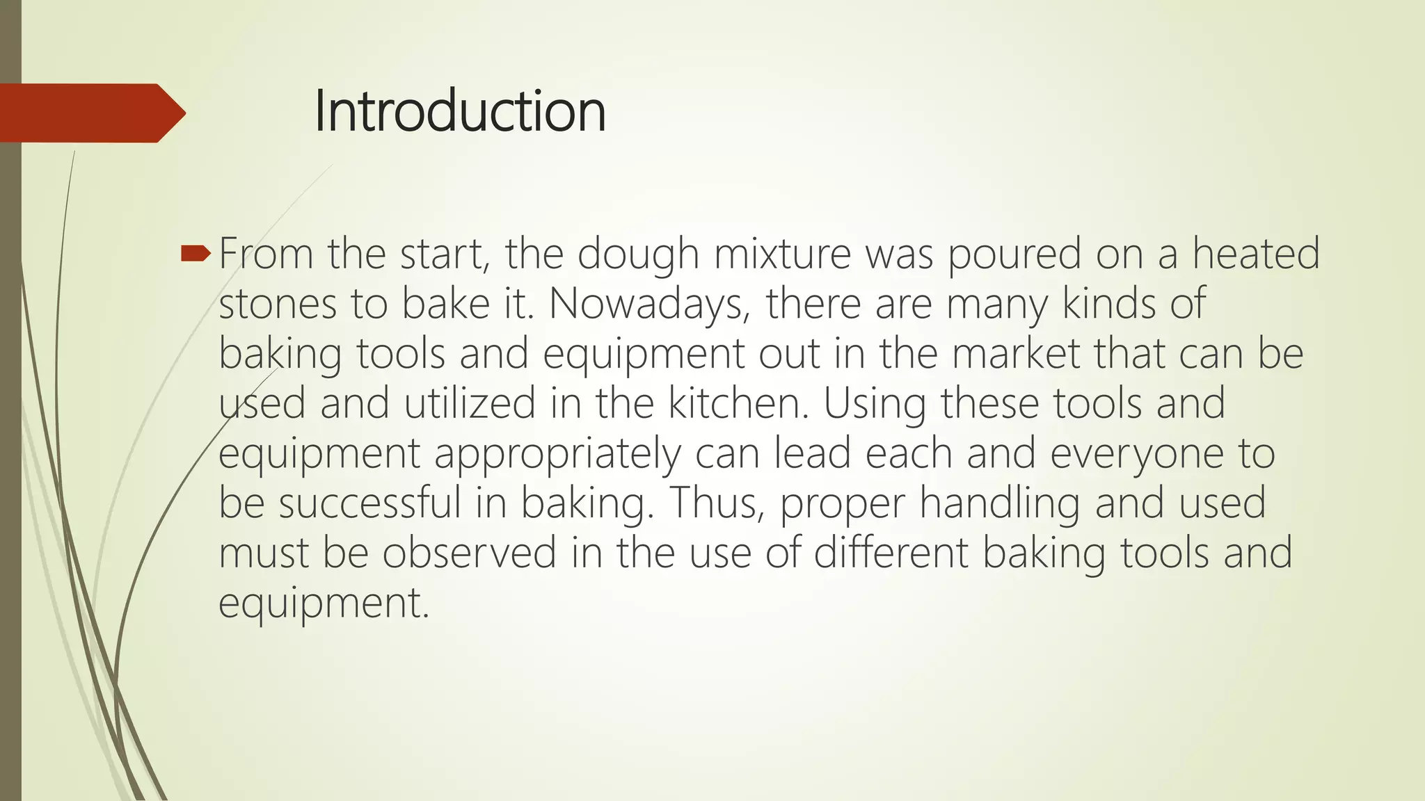 Lesson2 baking tools and equipment and their functions | PPTX