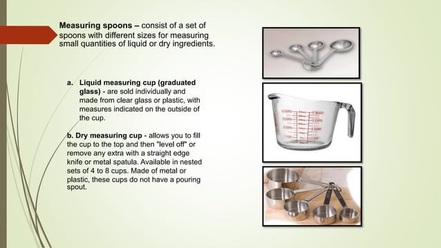 Lesson2 baking tools and equipment and their functions | PPTX