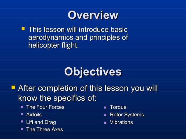 Lesson 2 basic aerodynamics