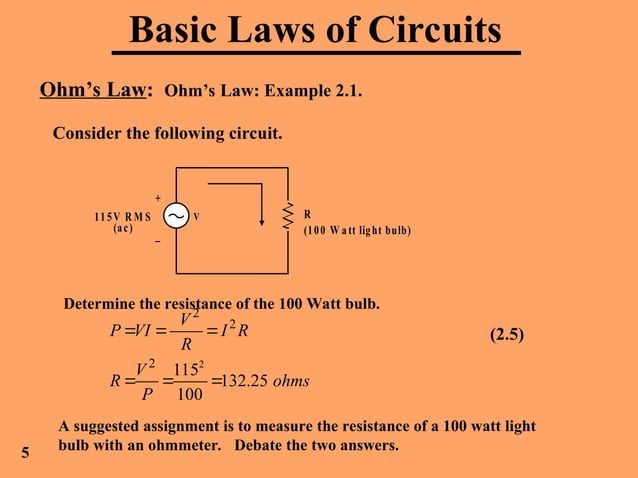 Lesson 2 Basic Circuit Laws.pptlllllllllllllllllllllll | PPT