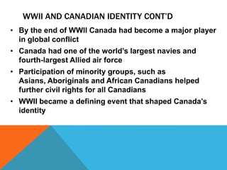 Lesson 2 Canada and WWII | PPTX | Death, Injury, or Military Conflict ...