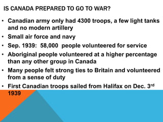 Lesson 2 Canada and WWII | PPTX