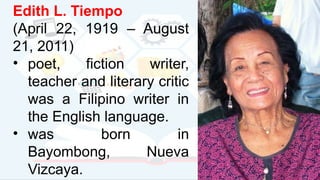 Lesson 2 Canonical Authors and Works of Philippine National Artists in ...