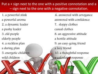 Denotation and Conotation | PPTX