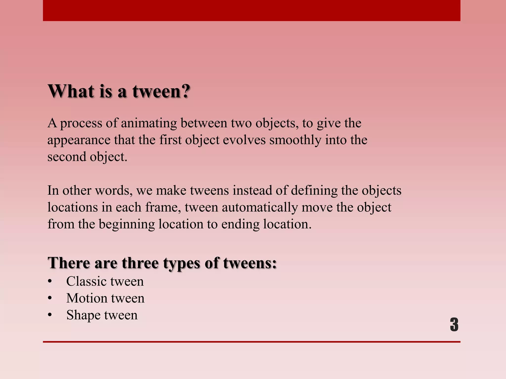 Adobe Flash CS4 - Classic tween | PPTX