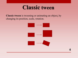 Adobe Flash CS4 - Classic tween | PPTX