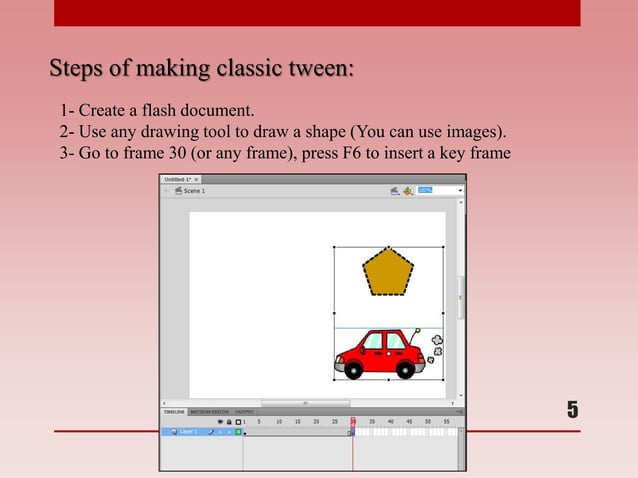 Adobe Flash CS4 - Classic tween | PPTX