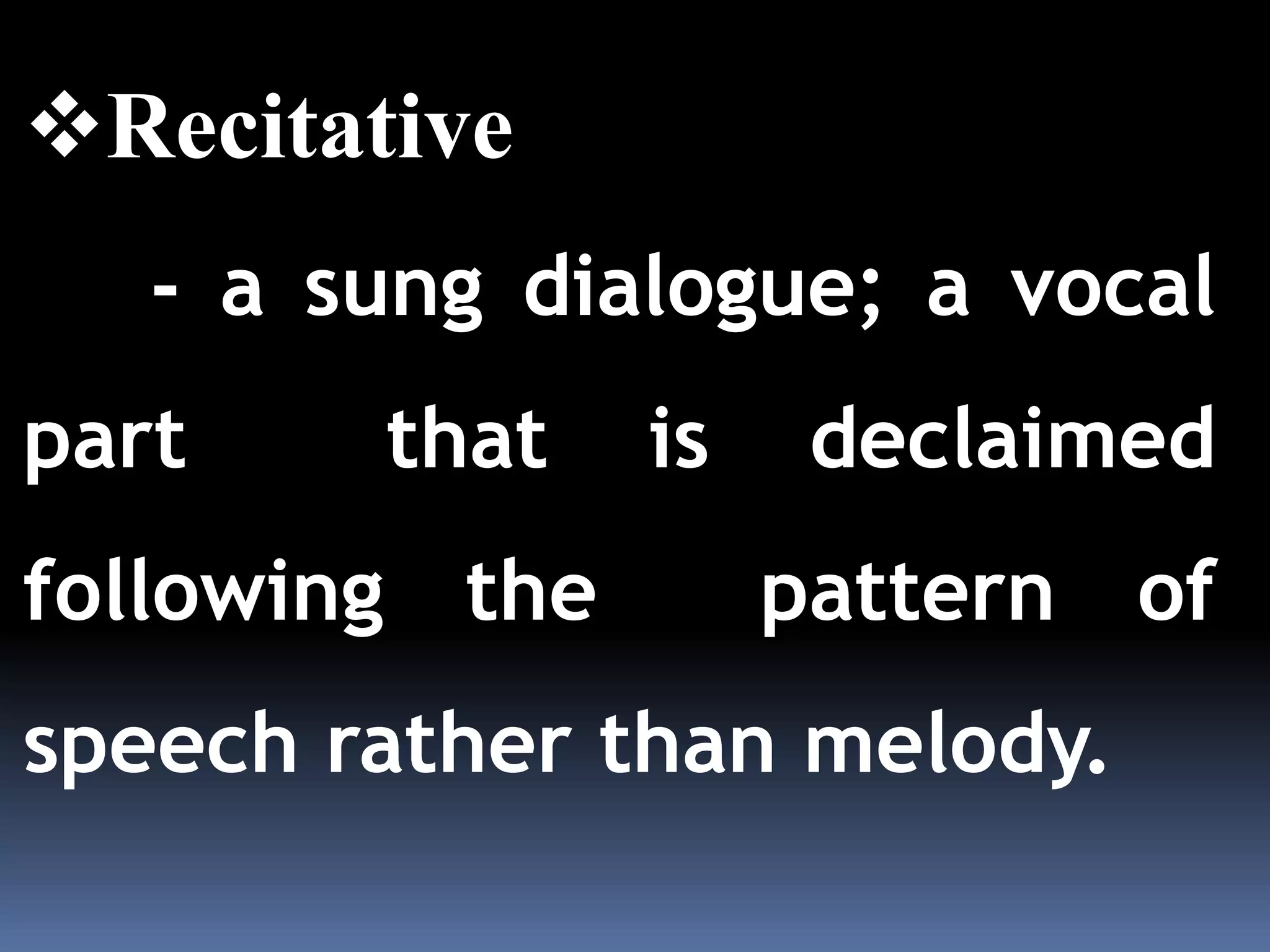Music 9 Lesson 2 components of an opera | PPTX