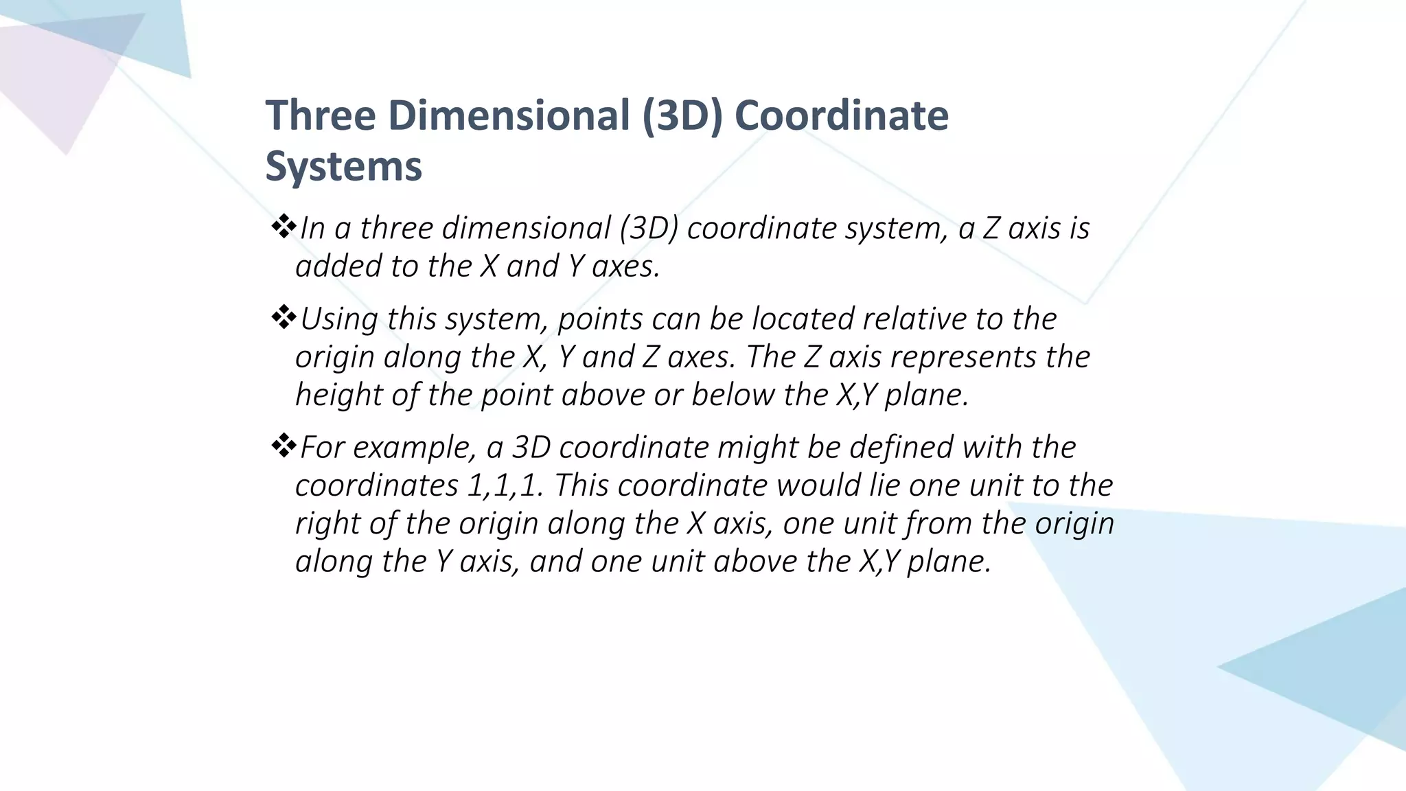 AutoCAD Lesson coordinate system | PDF