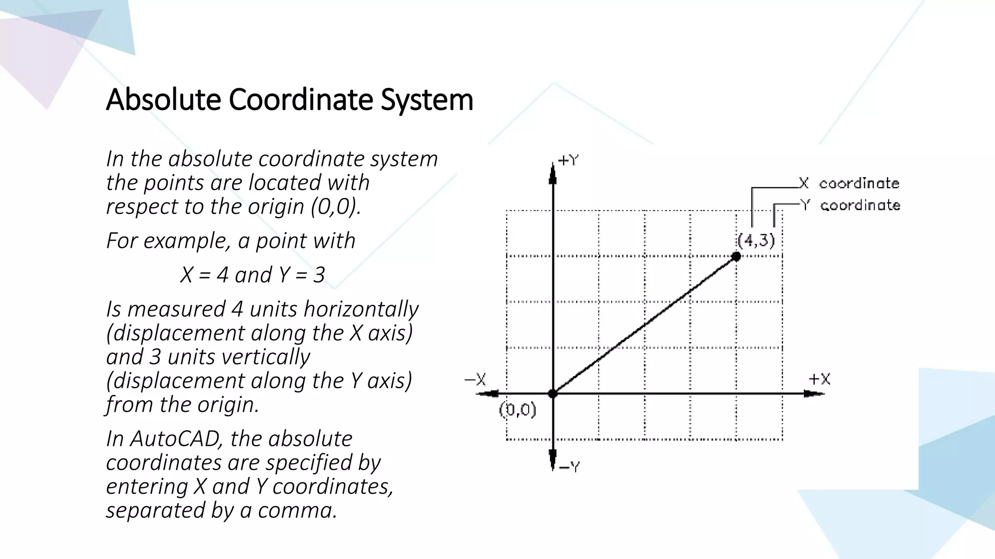 AutoCAD Lesson coordinate system | PDF