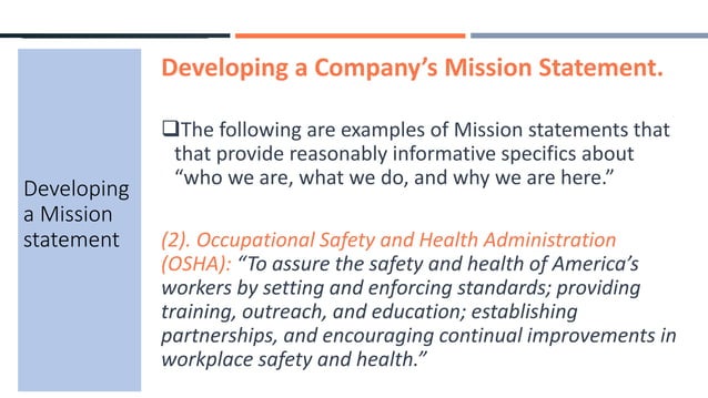 Lesson 2 developing a mission statement | PPTX | Business | Business ...