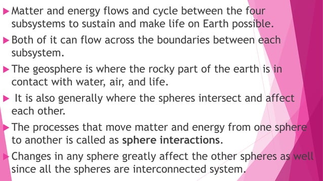 Lesson 2 EARTH'S SUBSYSTEMS.pptx | Geography | Science