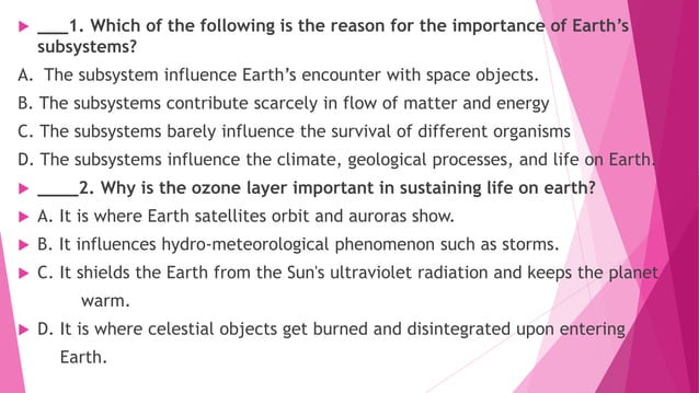 Lesson 2 EARTH'S SUBSYSTEMS.pptx | Geography | Science