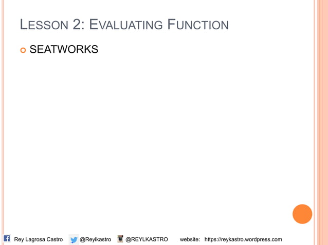 evaluating functions | PPTX