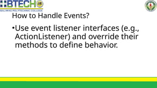 LESSON 2 Event Handling in Java GUI.pptx