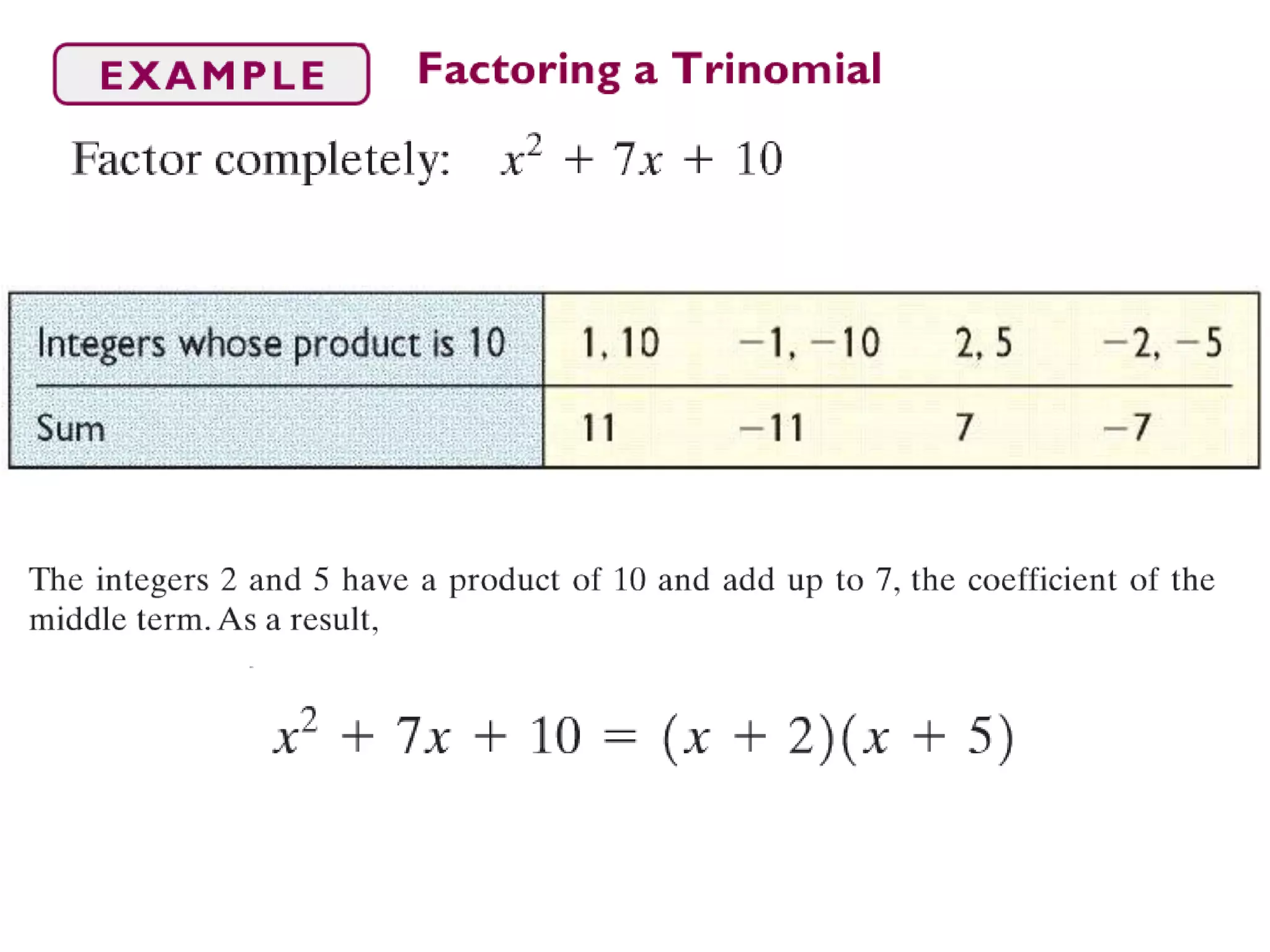 Lesson 2 factoring & rational expressions | PPT