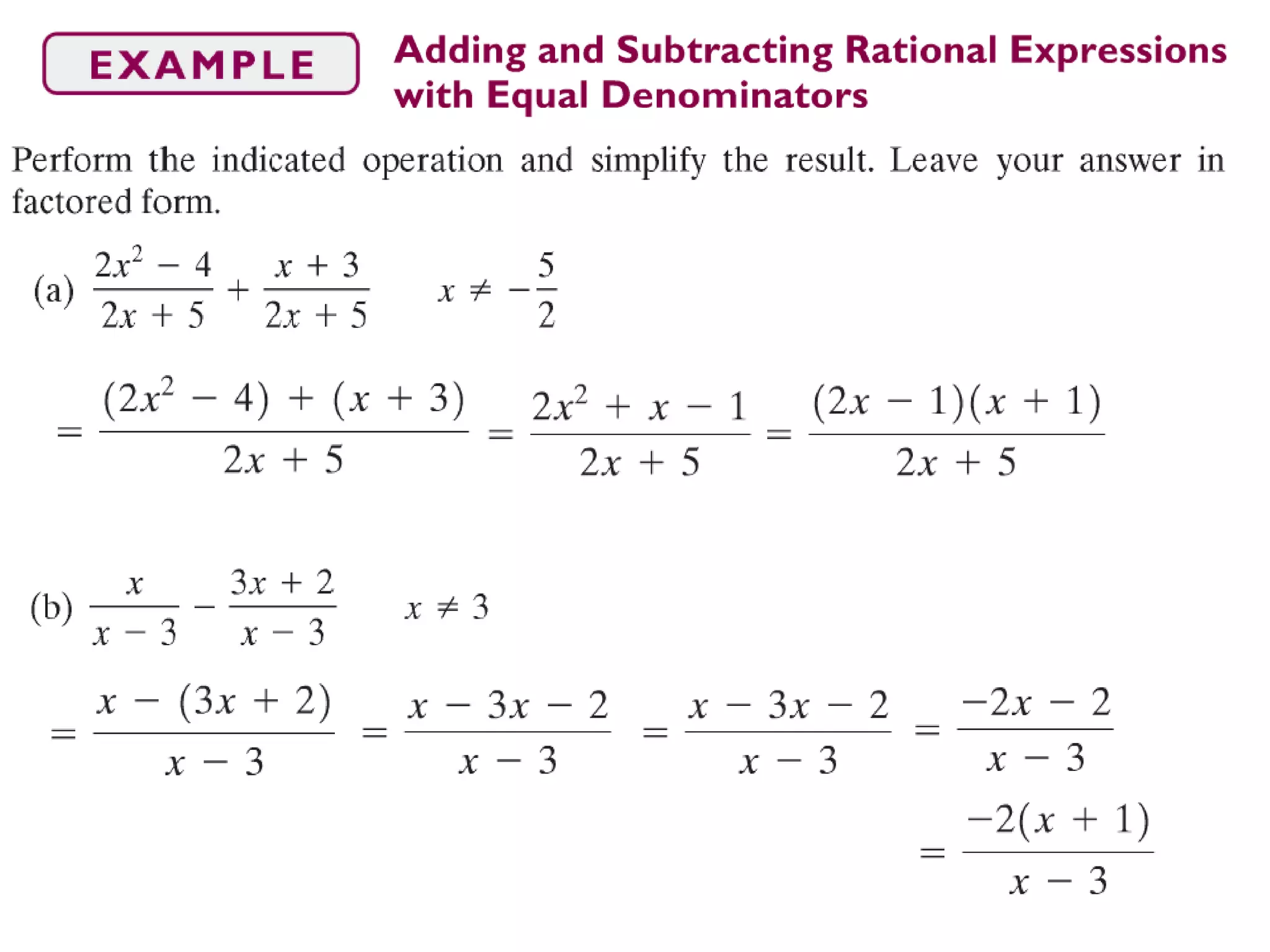 Lesson 2 factoring & rational expressions | PPT