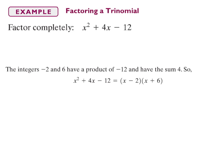 Lesson 2 factoring & rational expressions | PPT