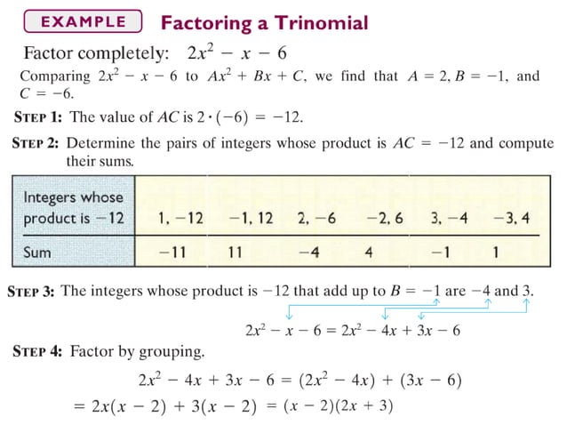 Lesson 2 factoring & rational expressions | PPT