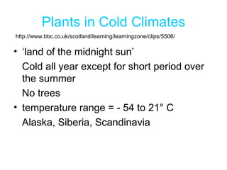 Lesson 2 gcse cold adaptations | PPT
