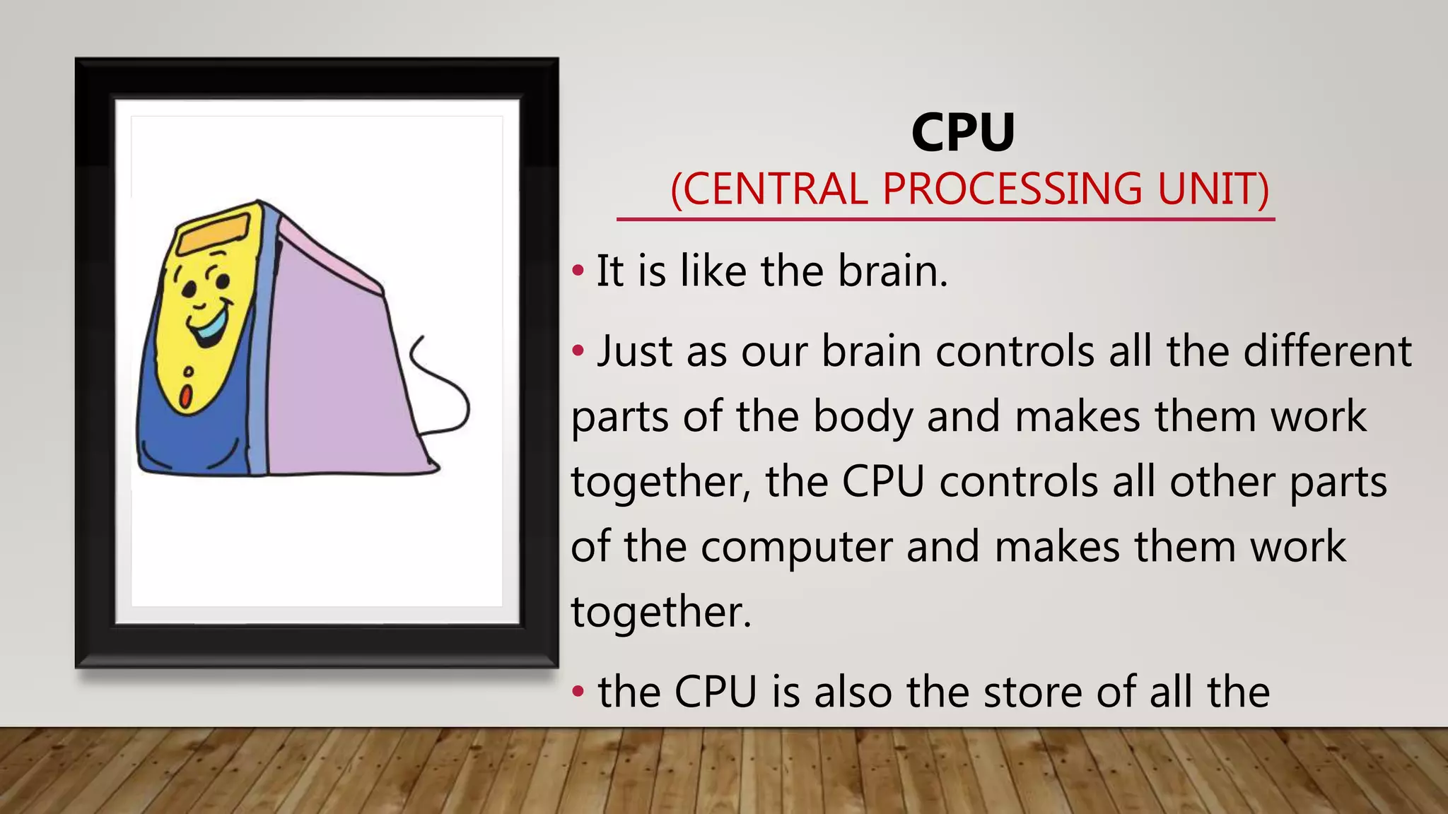 Computer Parts Lesson 1 Grade 2 | PPTX