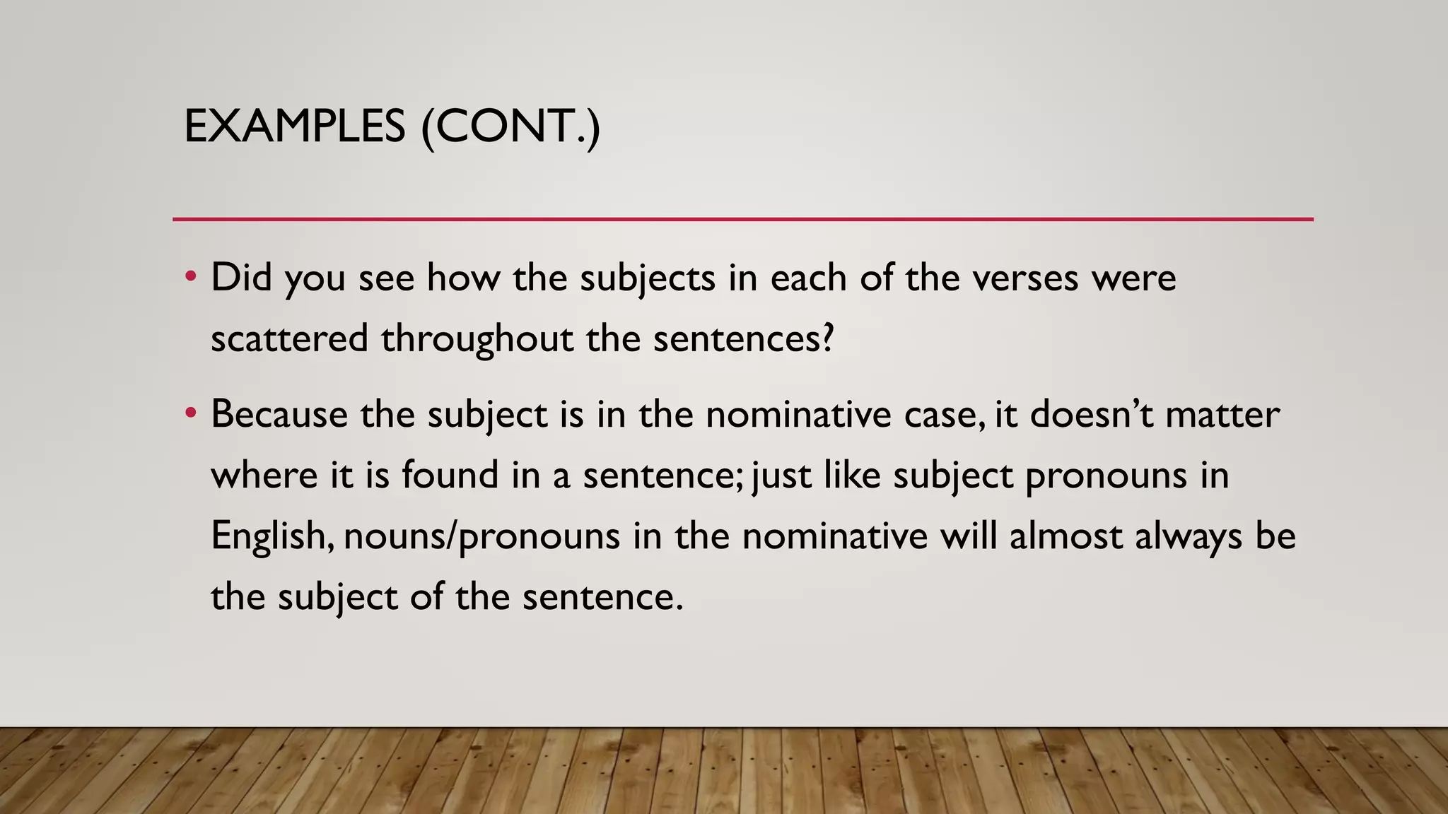 Lesson 2 grammatical gender and the nominative case | PPT