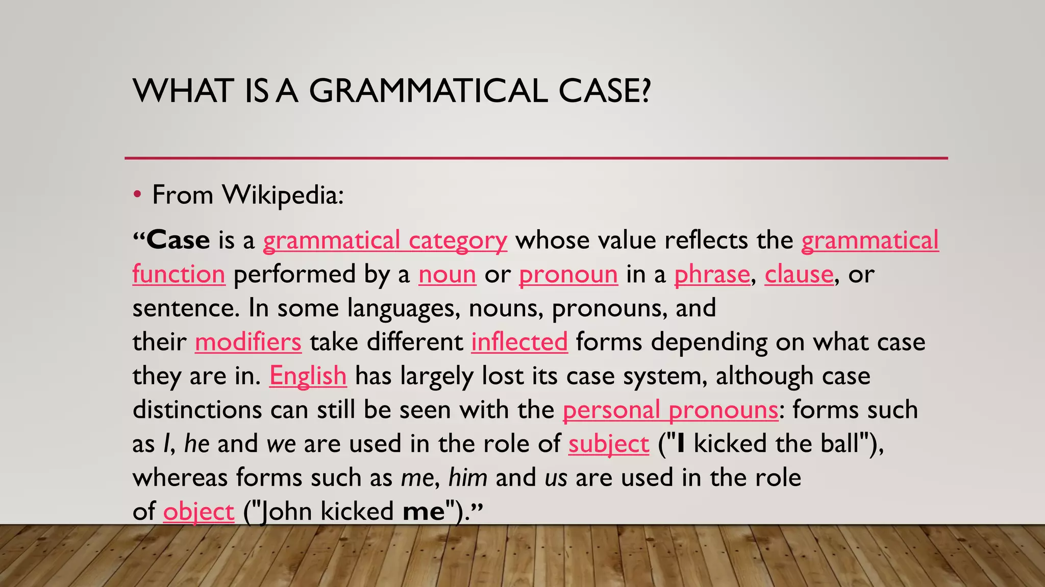 Lesson 2 grammatical gender and the nominative case | PPT